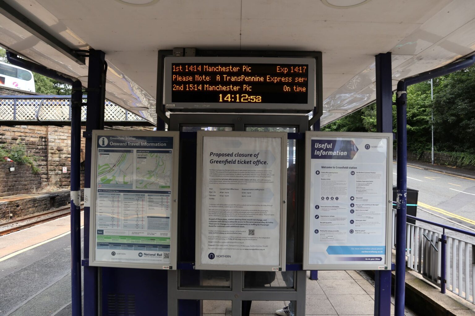 Saddleworth train ticket office closure ‘exclusionary’, says MP ...