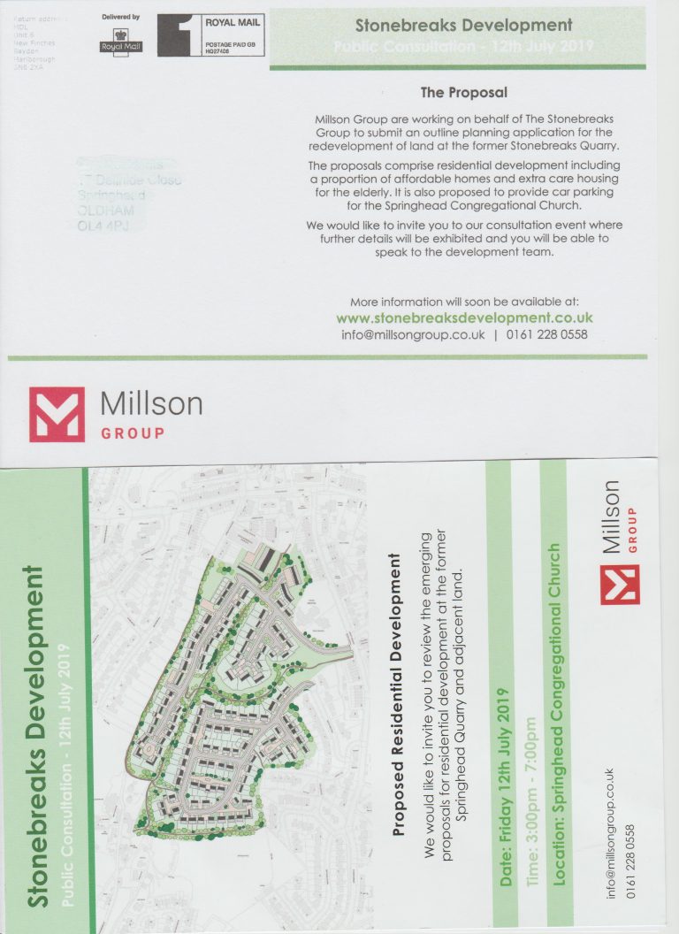 Locals invited to consultation on plans for 213 new homes in Springhead ...