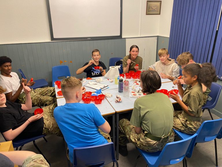 Poppy waterfall proudly displayed in Delph ahead of Remembrance Day ...